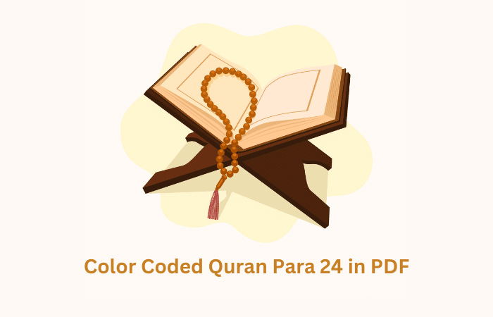 Color Coded Quran Para 24 in PDF- Read Online
